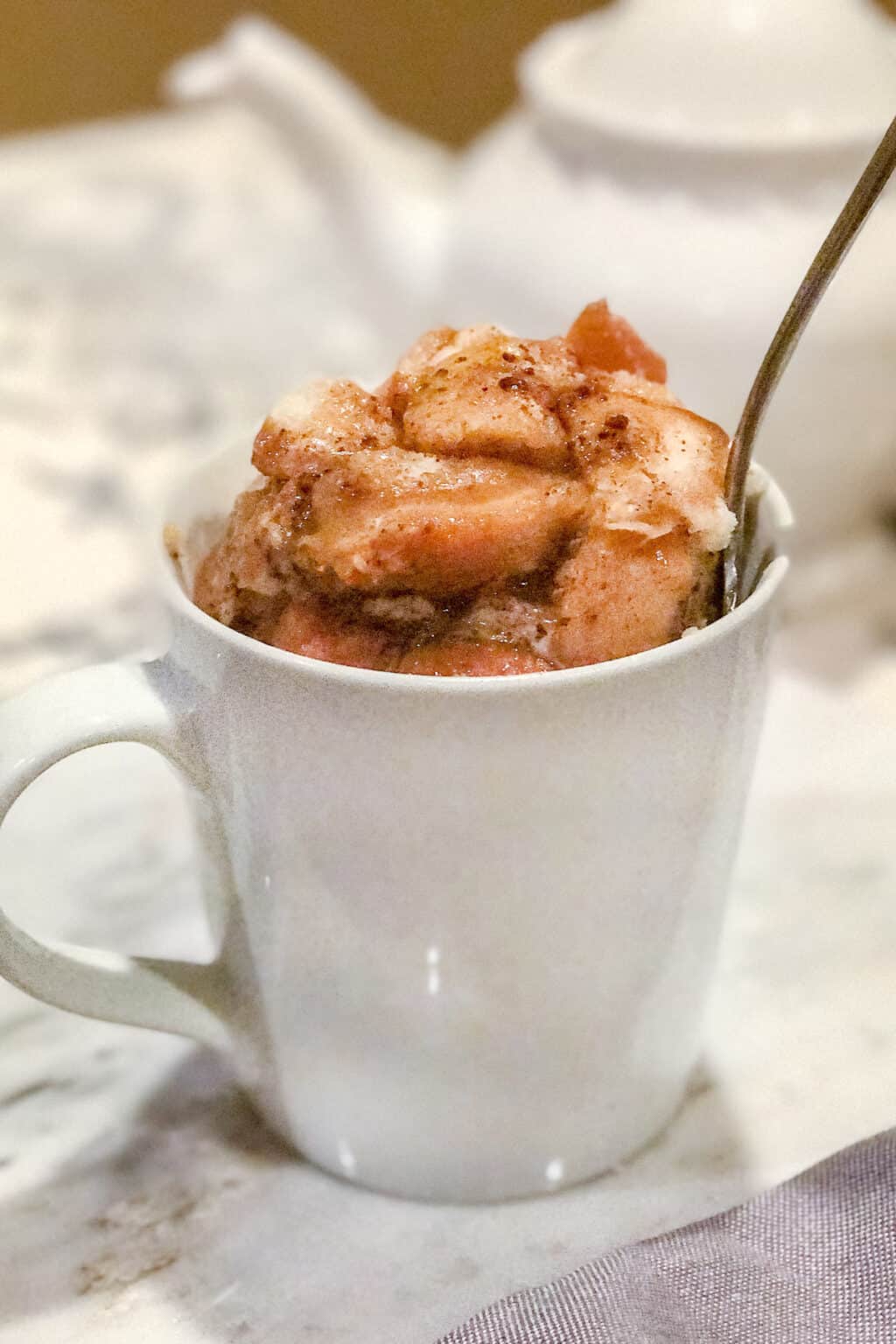 2 Minute Bread Pudding in a Mug - 31 Daily