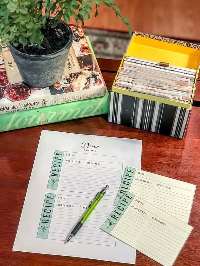 How to Print Your Own Recipe Cards at Home - 31 Daily