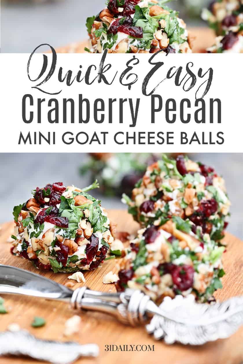 Cranberry Pecan Goat Cheese Balls 31 Daily