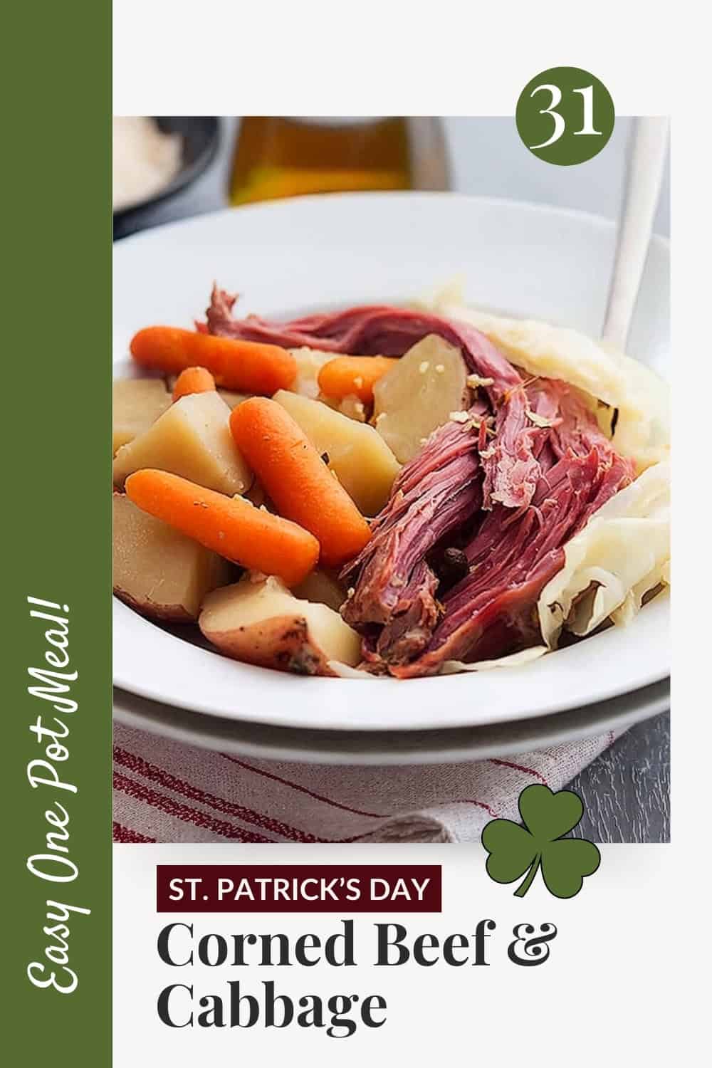 One Pot Corned Beef and Cabbage Recipe (Stovetop, Slow Cooker, Instant ...