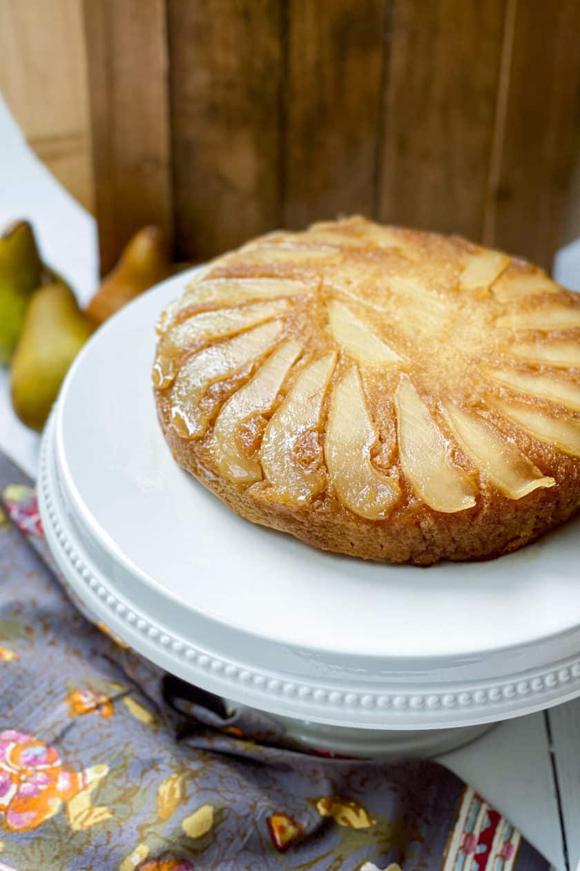 Maple Pear Upside Down Cake - 31 Daily
