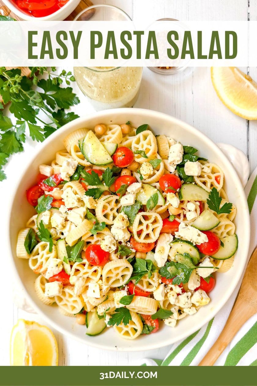 Easy Summer Pasta Salad Recipe 31 Daily Easy Summer Pasta Salad Recipe 31 Daily