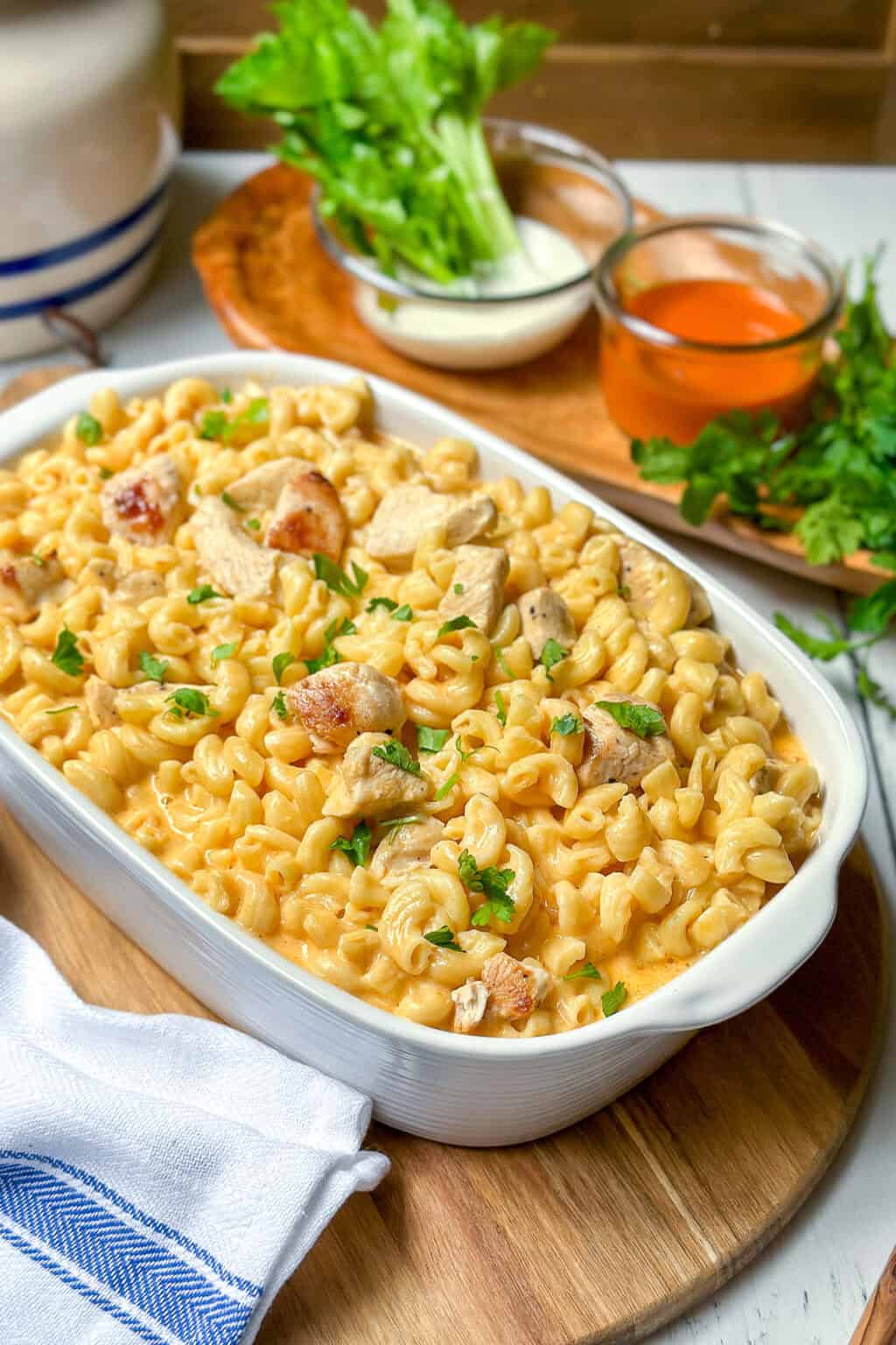 15 Minute Buffalo Chicken Mac and Cheese (Instant Pot) - 31 Daily