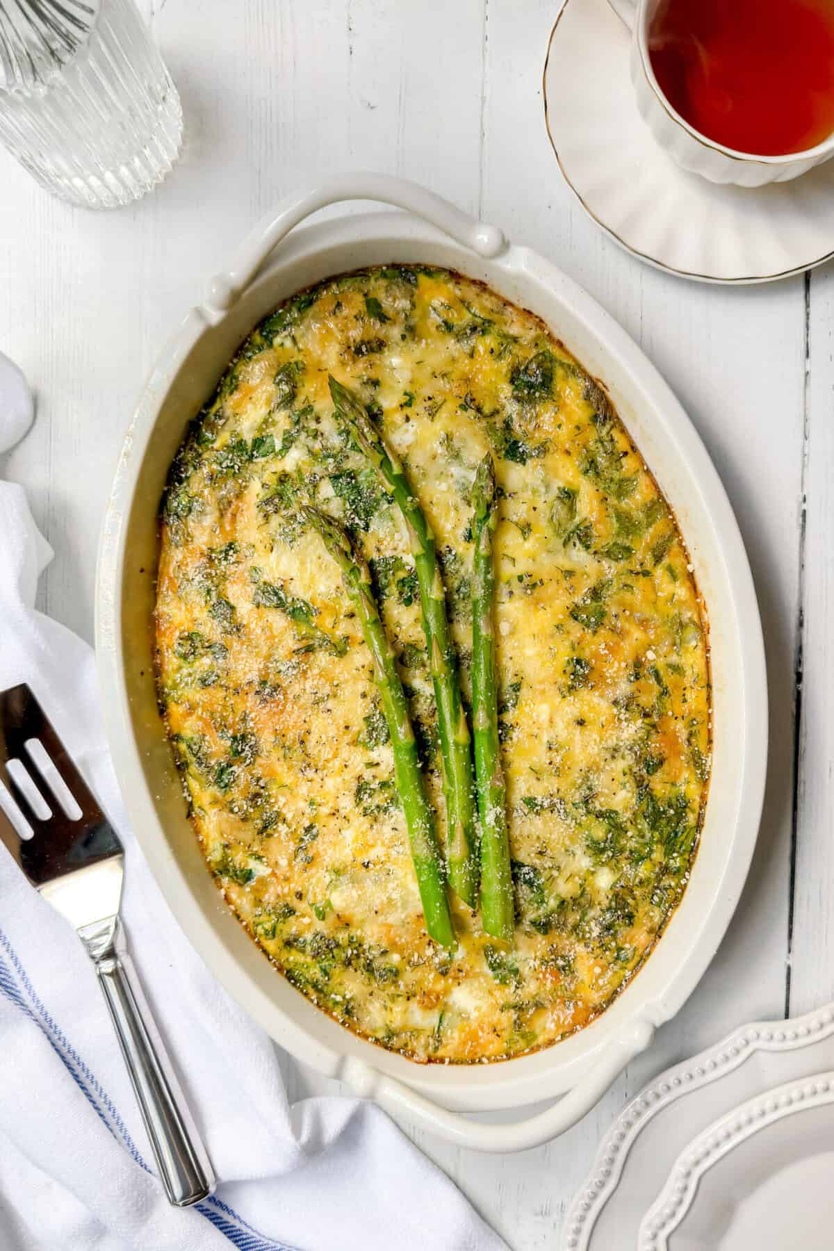 Easy Asparagus Egg Bake Breakfast Casserole - 31 Daily