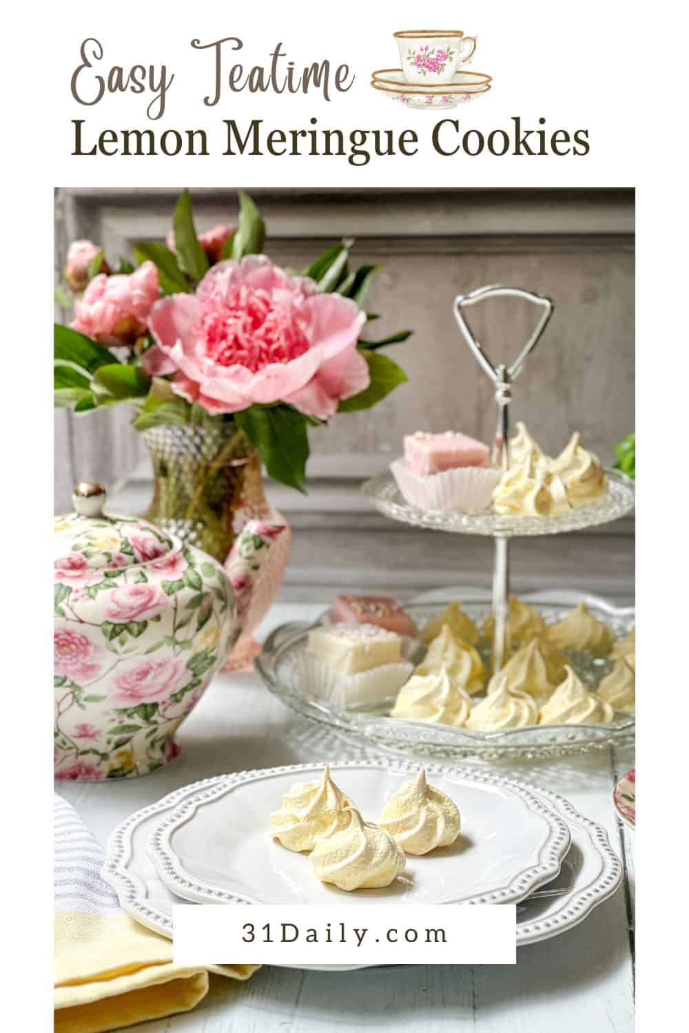 Lemon Meringue Cookies for Teatime - 31 Daily