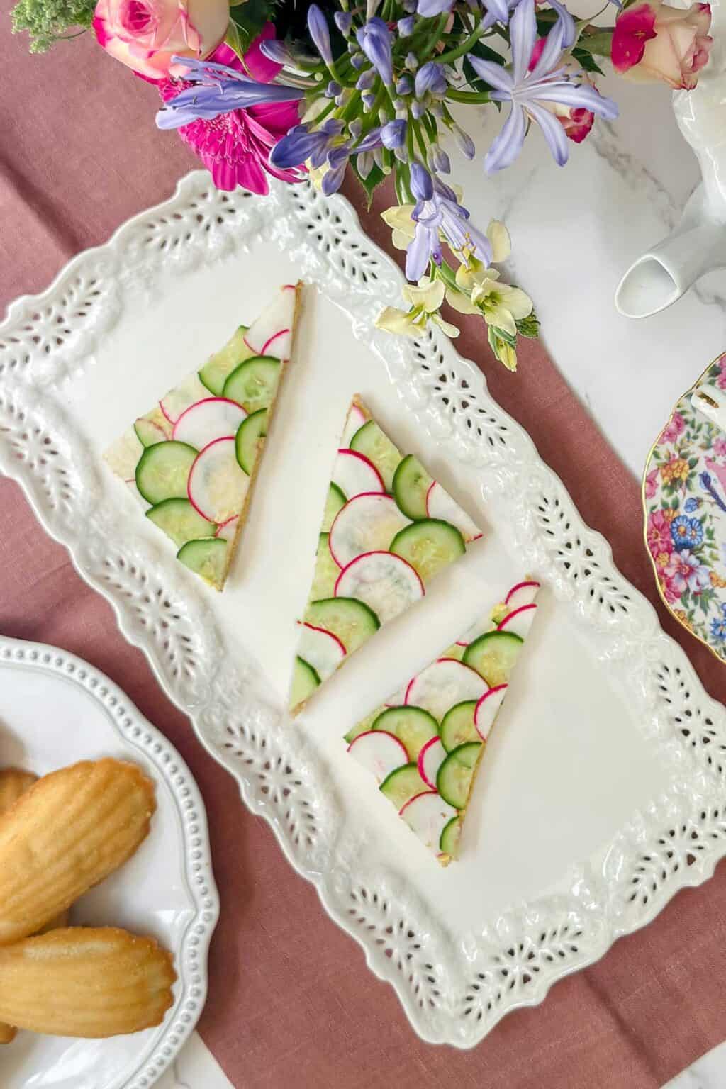 Radish and Cucumber Tea Sandwiches - 31 Daily
