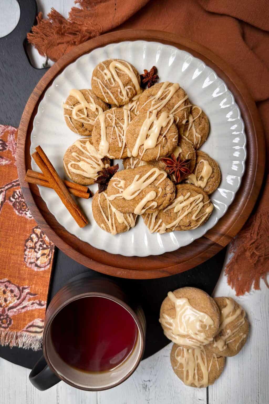 Espresso Chai Cookies with Maple Cinnamon Icing - 31 Daily