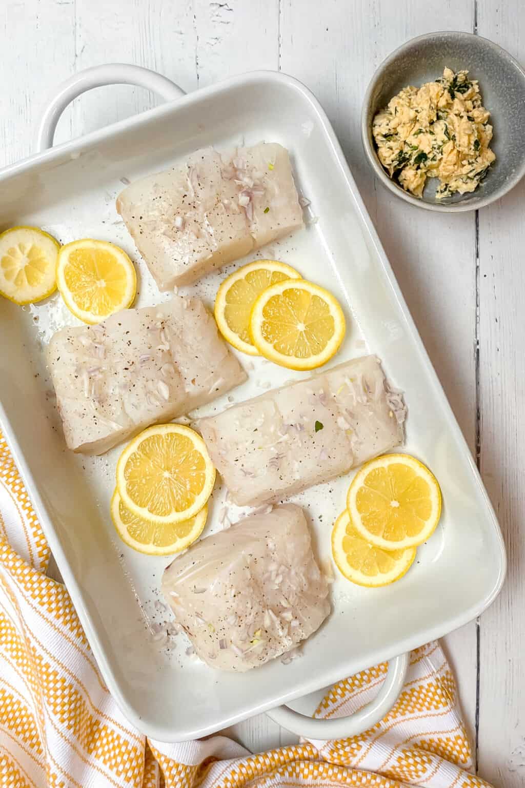 Baked Cod with Garlic Butter Lemon Sauce - 31 Daily