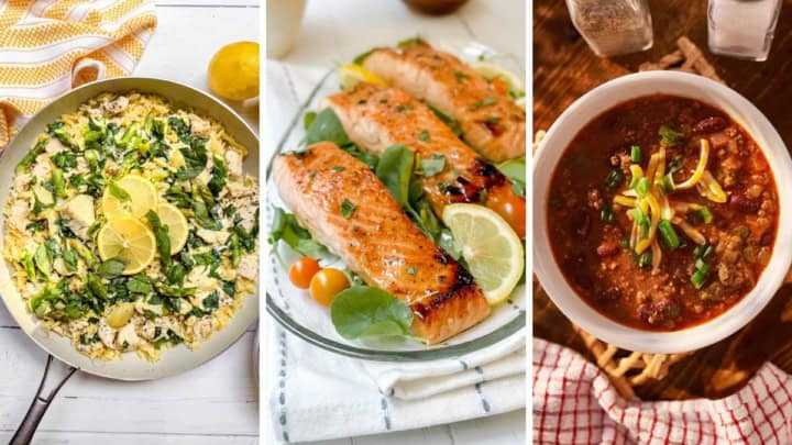 30 Minute High Protein Dinners Meal Plan (Jan 12) - 31 Daily
